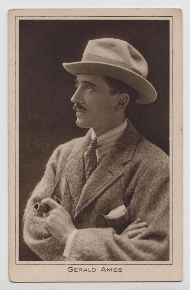 Gerald Ames, silent era film actor, Pictures Portrait Gallery No. 18 – Undated picture – Silent ...