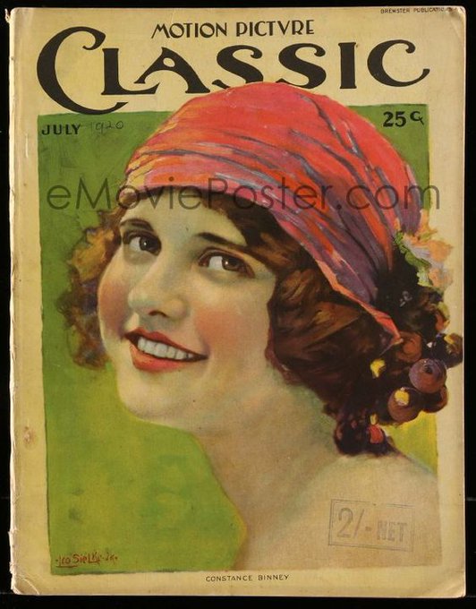 Cover of the magazine Motion Picture Classic, July 1920 with the ...